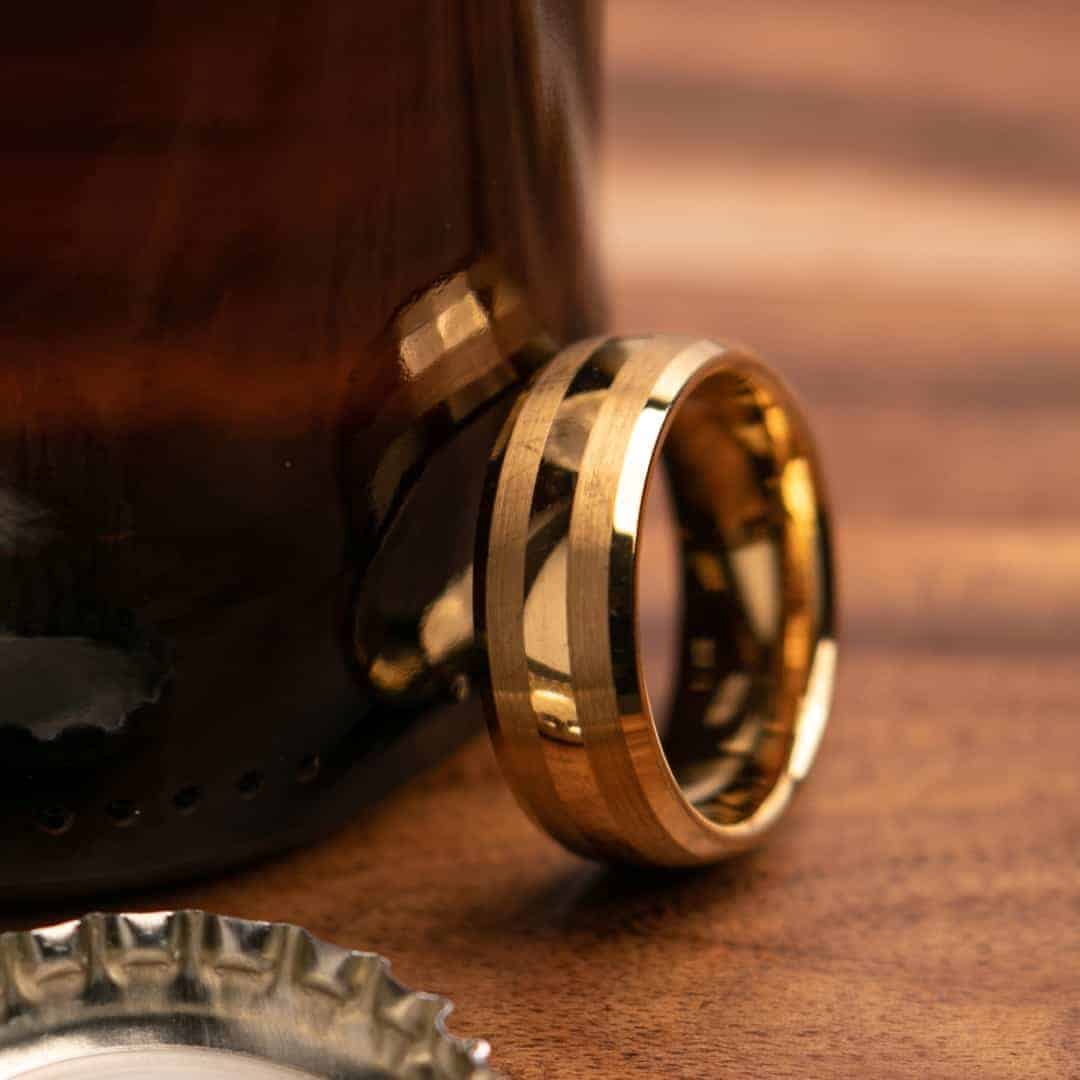 Halpert Gold Men's Wedding Ring From Mettle Rings